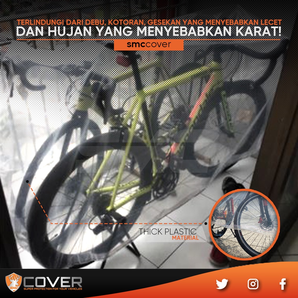 Jual Sarung / Cover Sepeda Plastik Transparan | Shopee Indonesia