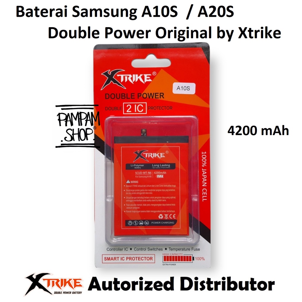 Jual Baterai XTRIKE Double Power Original Samsung Galaxy A10S A107 A20S A207 Batre Batrai ...