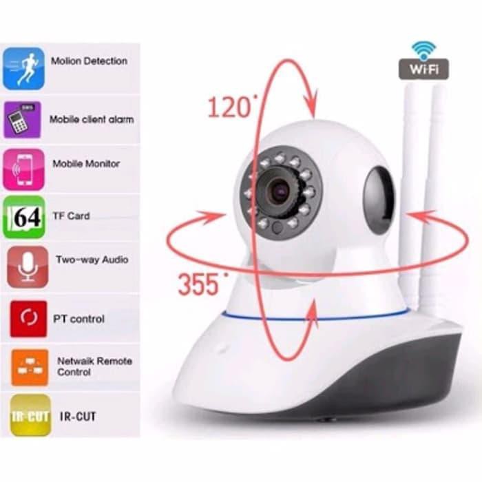 Jual wifi smart camera ip camera baby monitoring dual antenna V380 ...