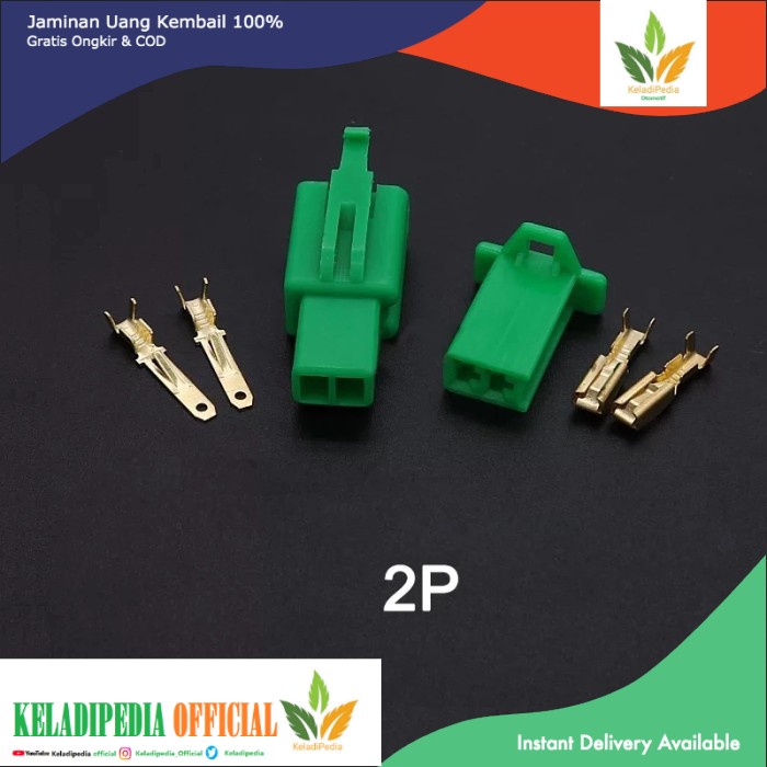 Jual SOKET SOCKET KONEKTOR KABEL 2 PIN KECIL MOTOR MOBIL MALE FEMALE ...
