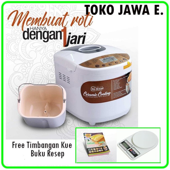 Jual Re Bread RB250C Mesin Roti Otomatis Dengan 1 Jari - keramik ...