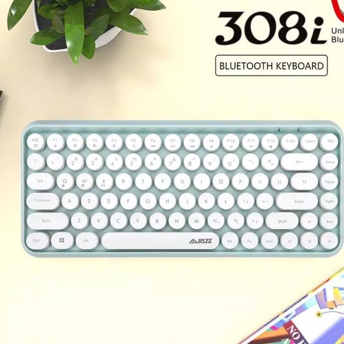 Jual Keyboard bluetooth ajazz 308i wireless retro keyboard original ...