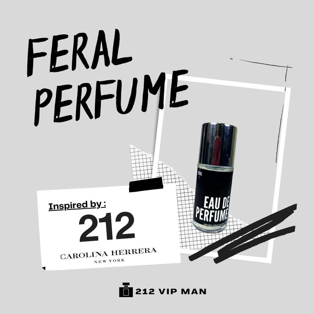 Jual PARFUM VIRAL FERAL PERFUME INSPIRED BY 212 VIP MAN Minyak Wangi ...