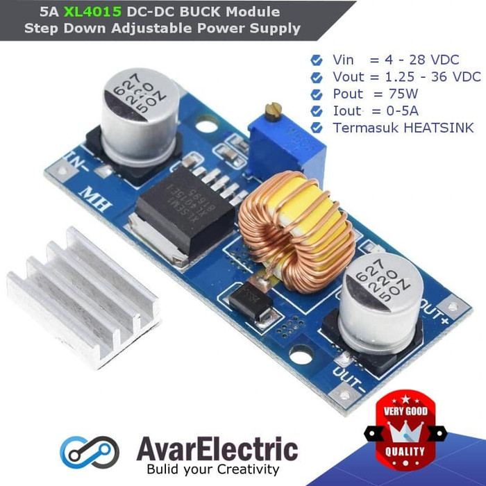 Jual XL4015 5A DC -DC BUCK Step Down Adjustable Voltage Converter XL 4015 | Shopee Indonesia