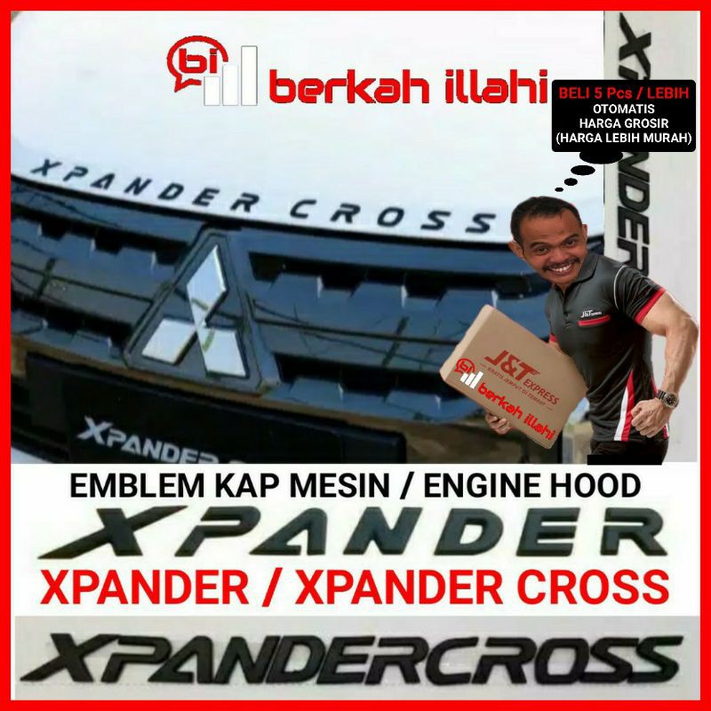 Jual LOGO EMBLEM KAP MESIN XPANDER CROSS MITSUBISHIXPANDER GLS ULTIMATE ...