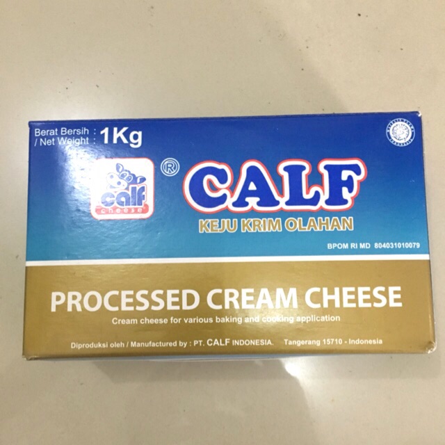 Jual MURAH Calf Cream Cheese 1 kg Keju Krim Halal MUI | Shopee Indonesia