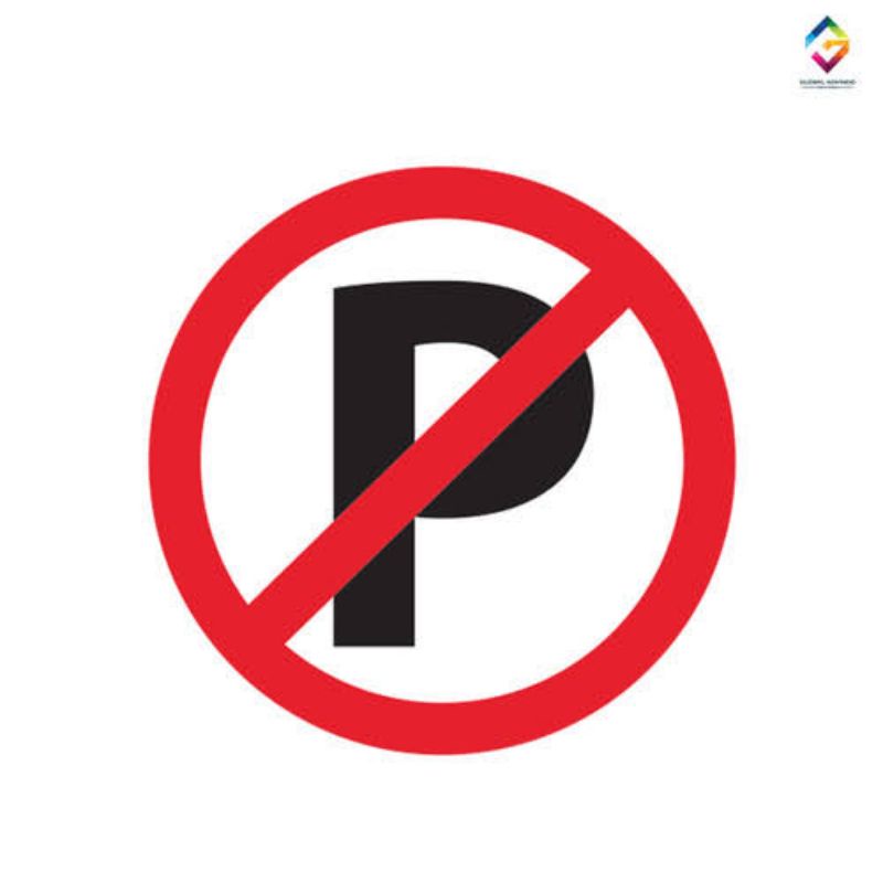 Jual Jual Rambu Lalu Lintas ukuran 45cm. Custom Di Larang Parkir ...