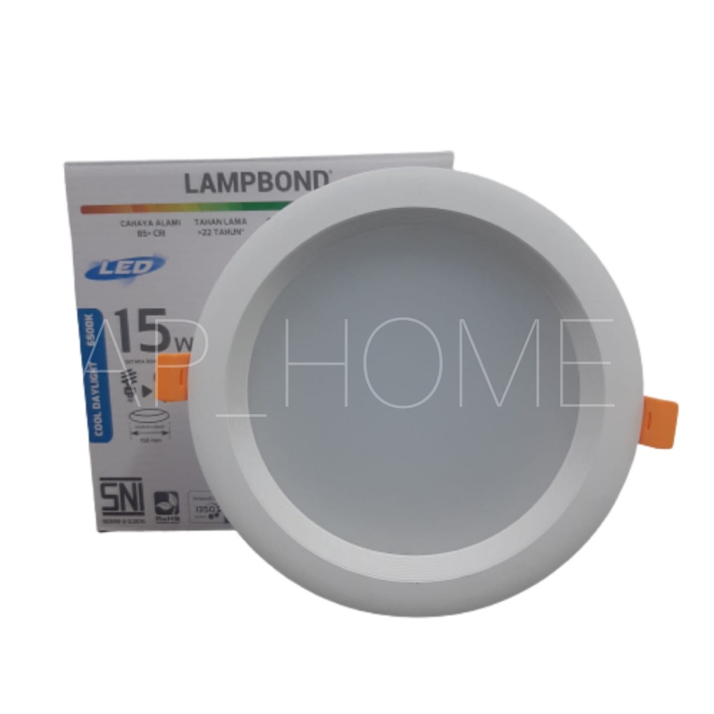 Jual Lampu Downlight LED Lampbond 15 Watt (Putih) | Shopee Indonesia