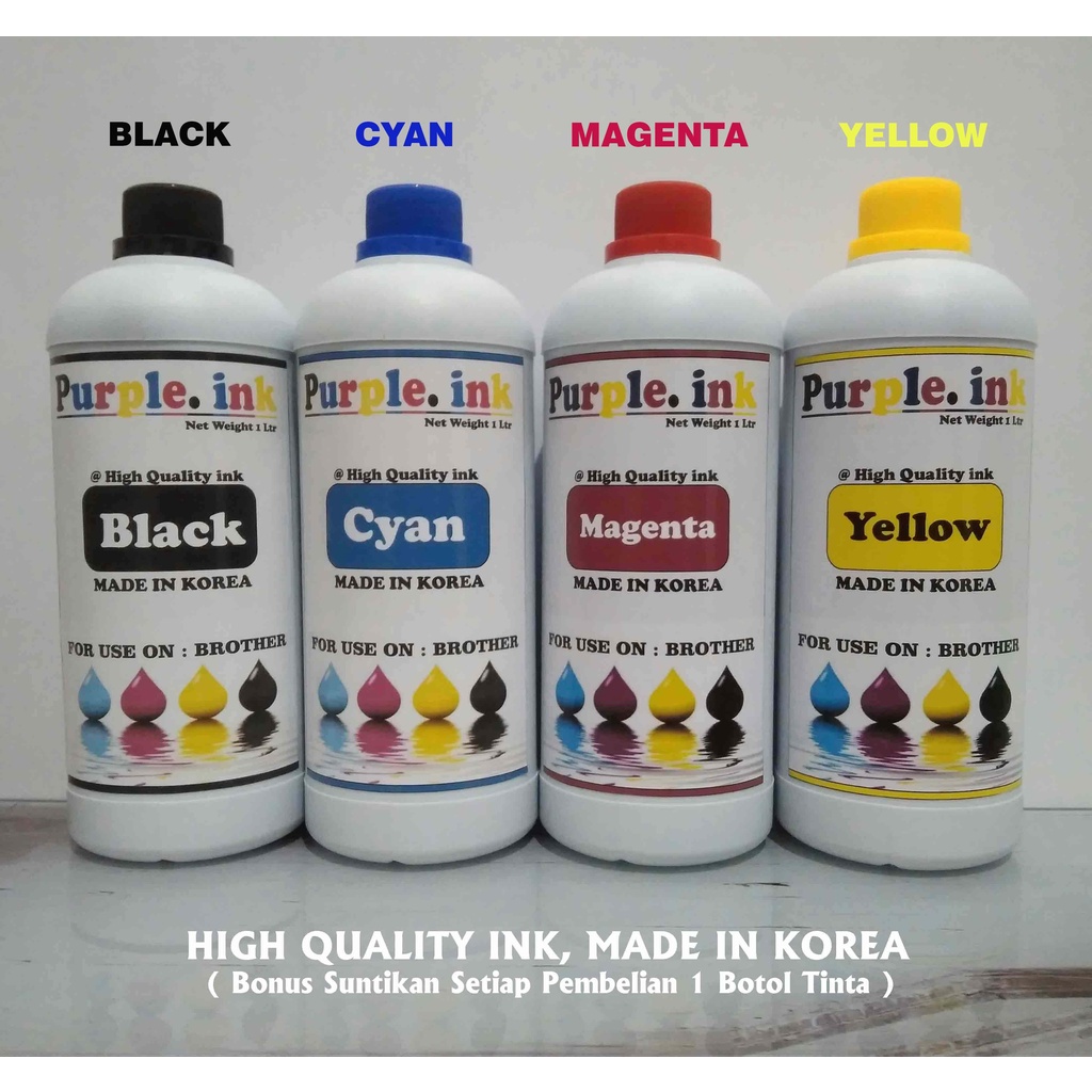 Jual Tinta Refill Compatible Untuk Printer Brother Purple ink - isi 1 ...