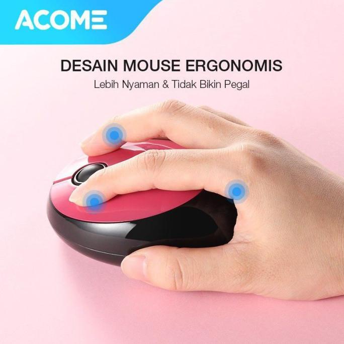 Jual Acome Wireless Mouse Keyboard Akm1000 Fashion Plus Tone Colours ...