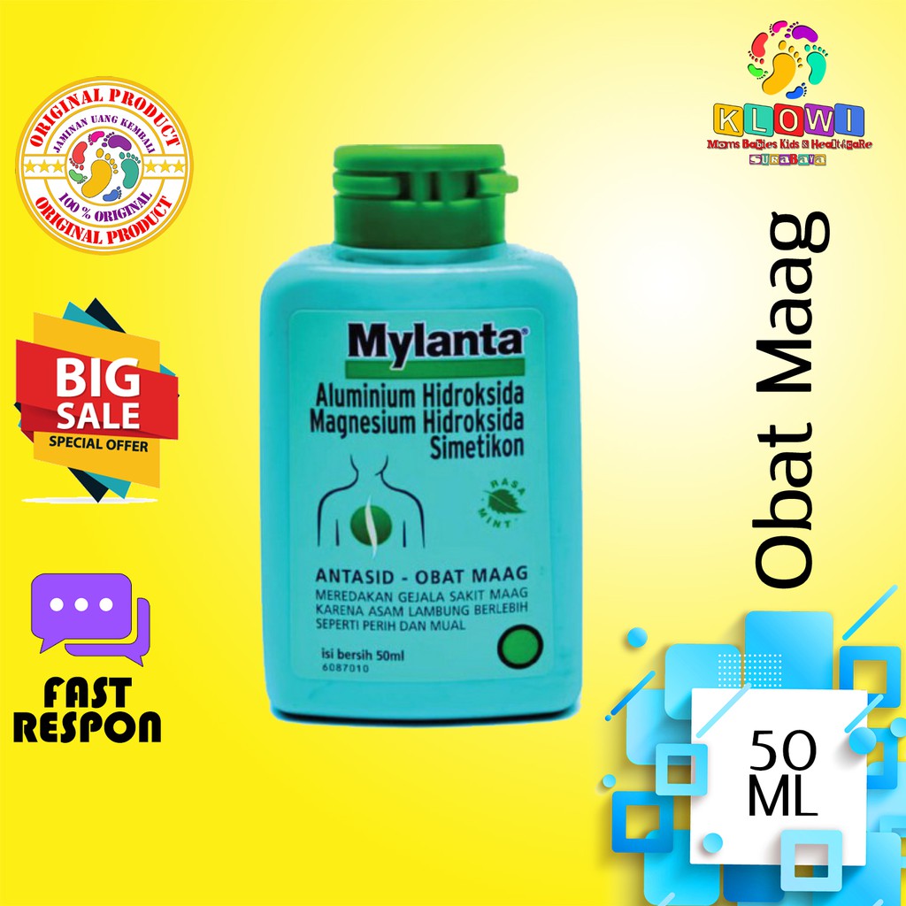 Jual Mylanta Liquid Obat Maag - Isi 50 Ml / Pencernaan - Maag - Antacid ...