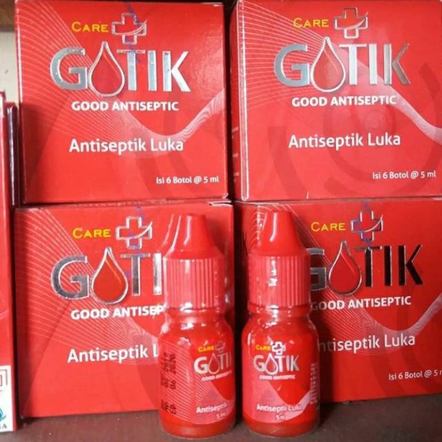 Jual Gotik antiseptik obat merah beli 2 5ml gratis 1 25ml | Shopee ...
