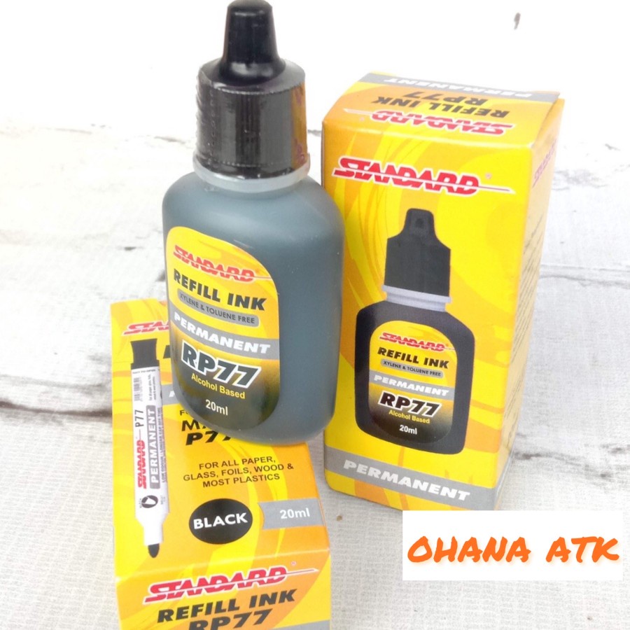 Jual REFILL tinta / ink spidol permanent standard P77 | Shopee Indonesia