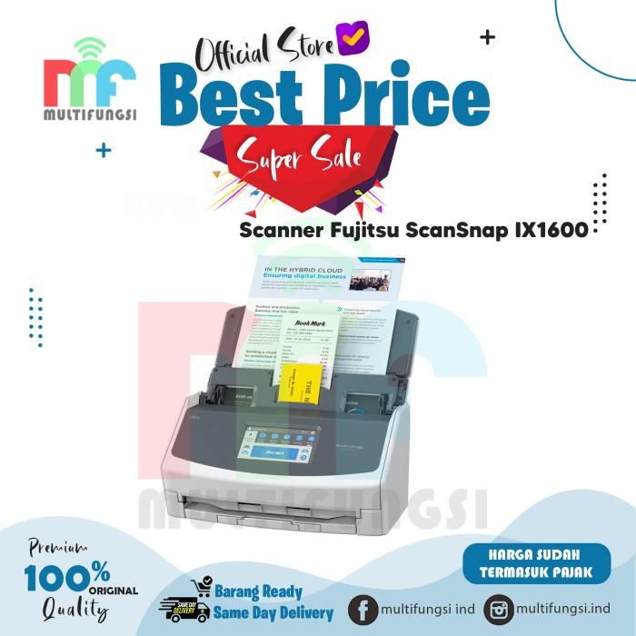 Jual Vitsan | Scanner Fujitsu Scansnap Ix1600 Adf 40Ppm Duplex Ix-1600 Garansi Resmi | Shopee ...