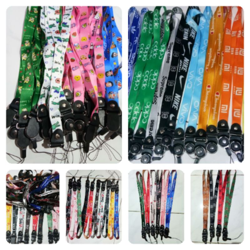 Jual TALI GANTUNGAN HP BRANDED STRAP GANTUNGAN SERBAGUNA | Shopee Indonesia