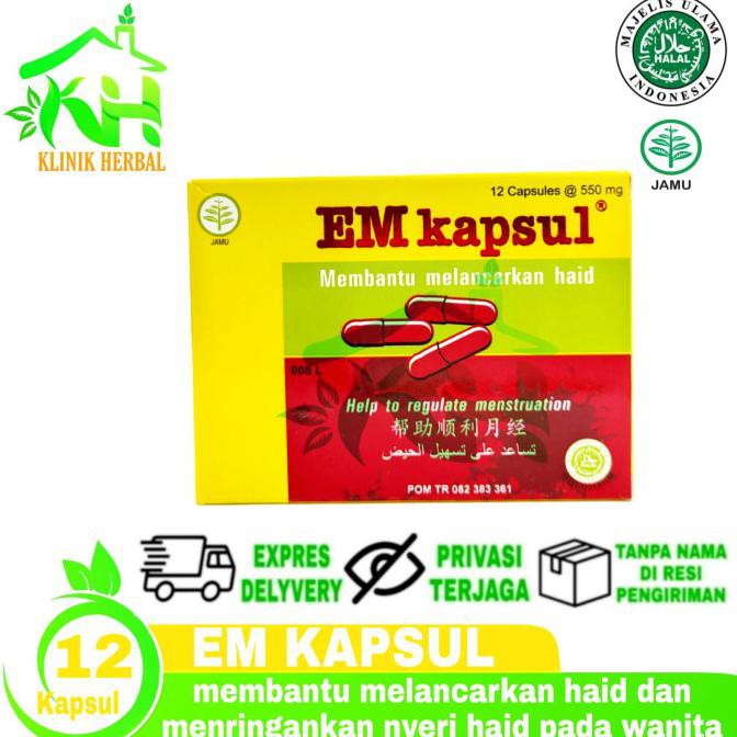 Jual Resep China Cina EM Kapsul/M Kapsul isi 12 - Obat Melancarkan Haid ...