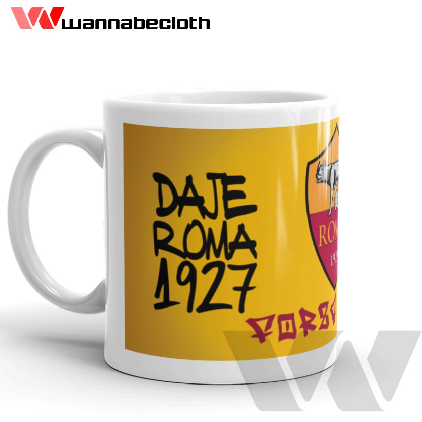 Jual Mug AS Roma Gelas AS Roma Mug Bola Gelas Bola Mug Custom Mug Unik ...