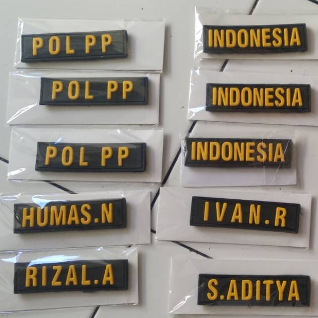 Jual COSTUM NAME TAG//PAPAN NAMA | Shopee Indonesia