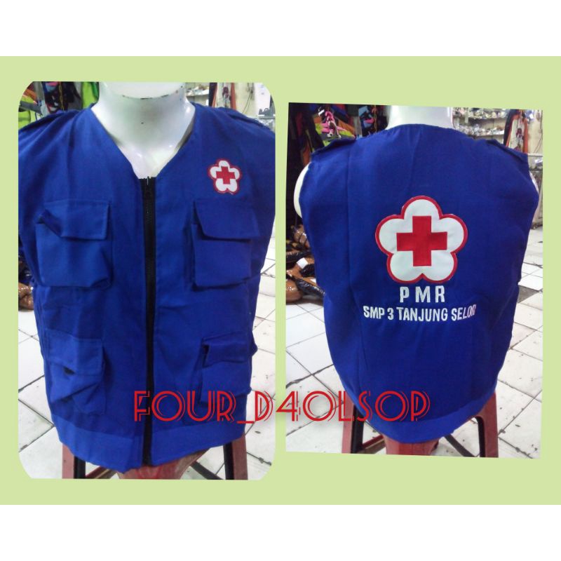 Jual rompi PMR#custom nama sekolah | Shopee Indonesia