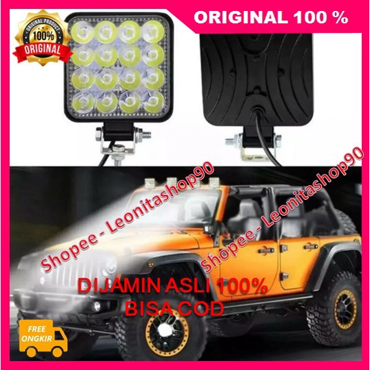 Jual Lampu Sorot 16 Led Model Kotak 16 Titik Terang Worklight Slim ...