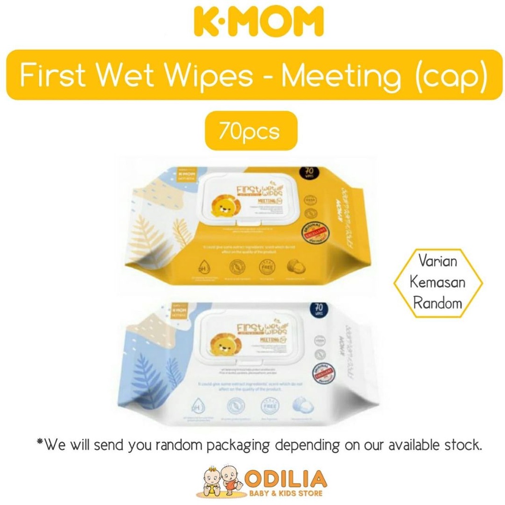 Jual K-MOM First Wet Wipes Meeting 70pcs Cap - Kmom | Shopee Indonesia
