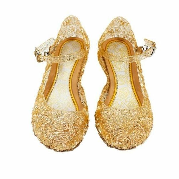 Jual PRINCESS SHOES WHITE (BAJUKIDDIE) SEPATU KACA CINDERELLA PUTRI ...