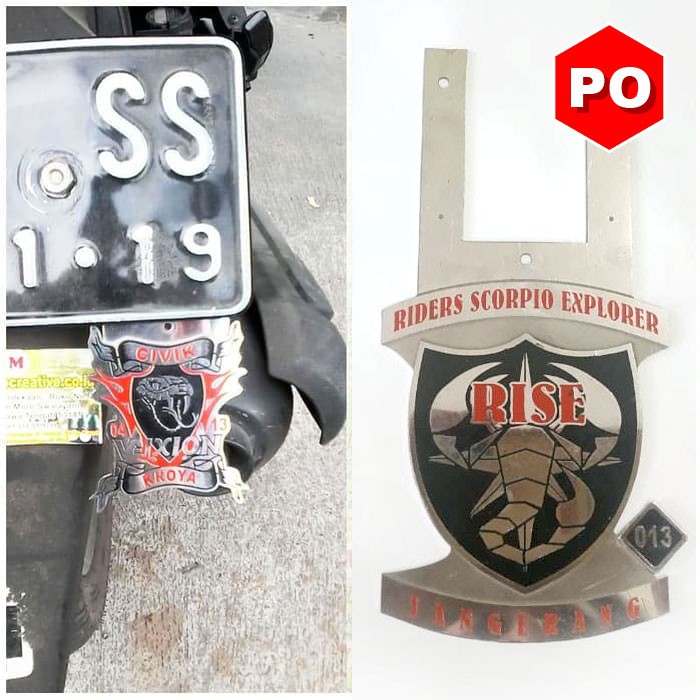 Jual Emblem Plat Komunitas Motor - Plat Logo Club Motor - Logo ...