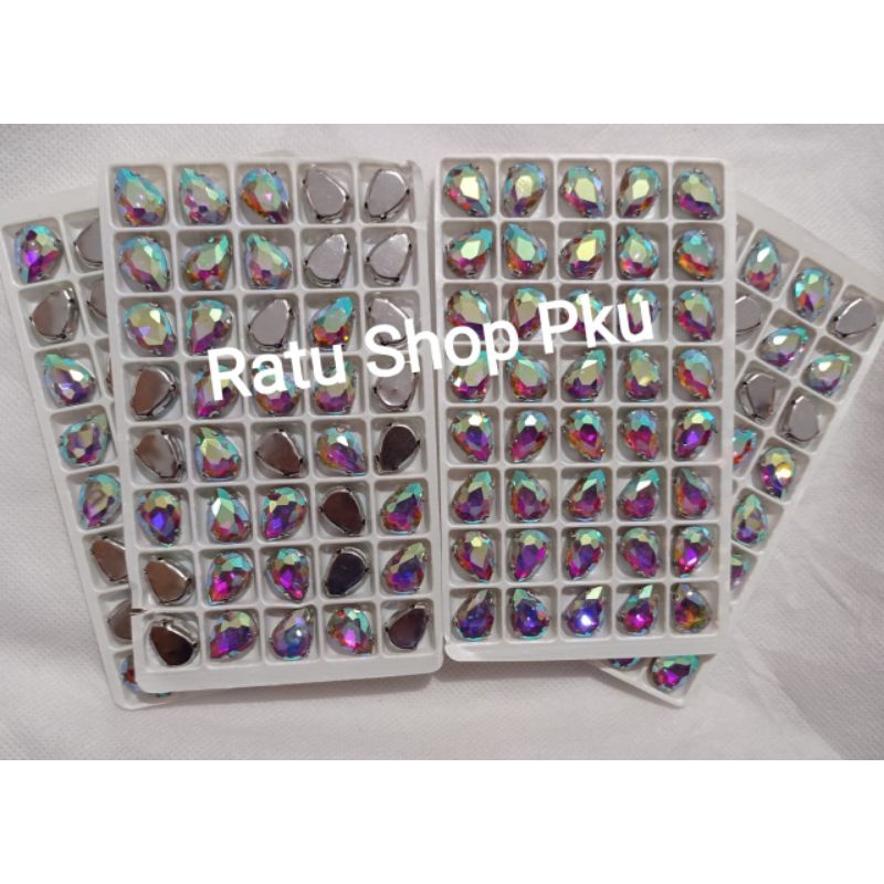 Jual Diamond Cangkang Permata Tetes Kaca 10x14 Grade A | Shopee Indonesia
