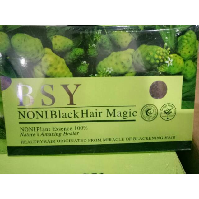 Jual BSY noni black hair magic ( per sachet) | Shopee Indonesia