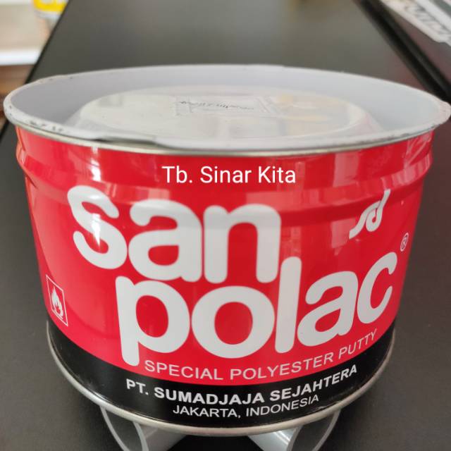 Jual Dempul Sanpolac | Dempul Besi Cat Mobil San Polac 1kg | Shopee ...