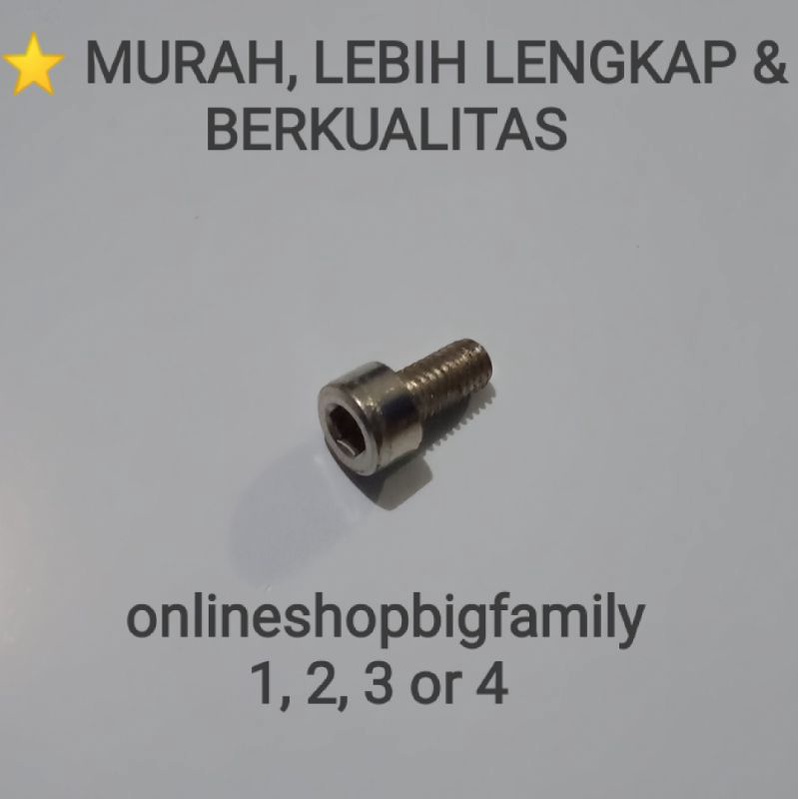 Jual BAUT L M5X10 (DRAT 8, PANJANG 1 CM) | Shopee Indonesia