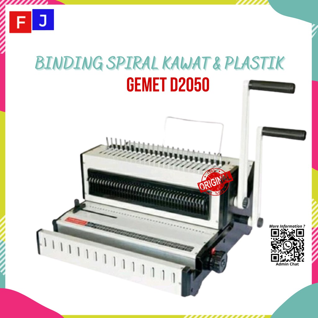 Jual GEMET D2050 BINDING SPIRAL KAWAT & PLASTIK | Shopee Indonesia