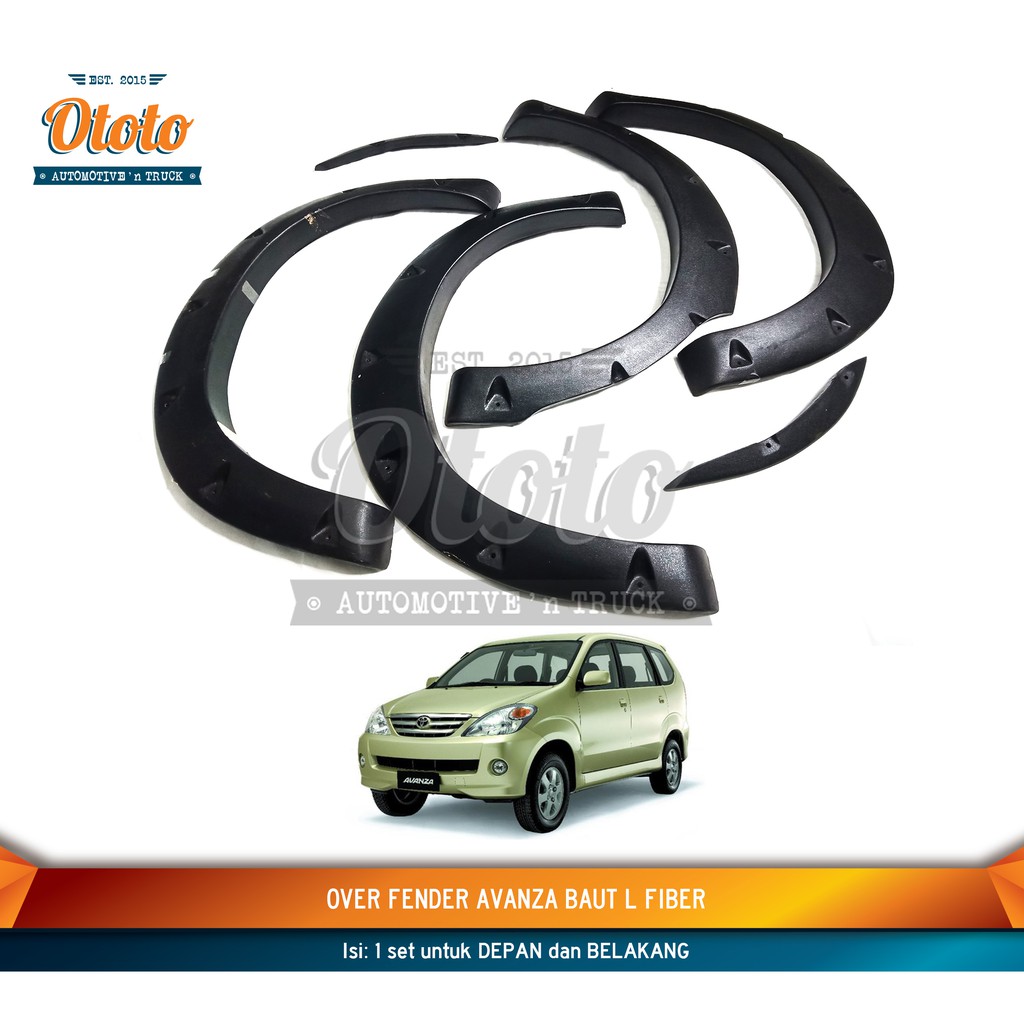 Jual Over Fender AVANZA Baut L Fiber | Shopee Indonesia
