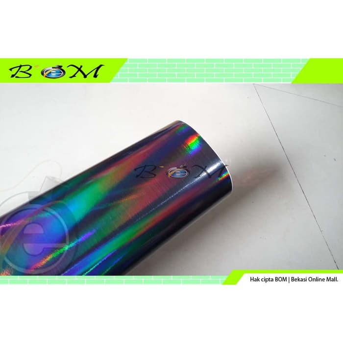 Jual Scotlite Skotlet Stiker Chrome Krum Hitam Pelangi Hologram Laser ...