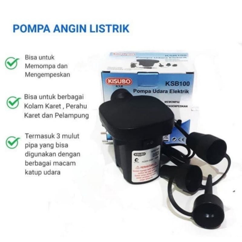 Jual pompa elektrik kisubo pompa listrik kolam renang | Shopee Indonesia