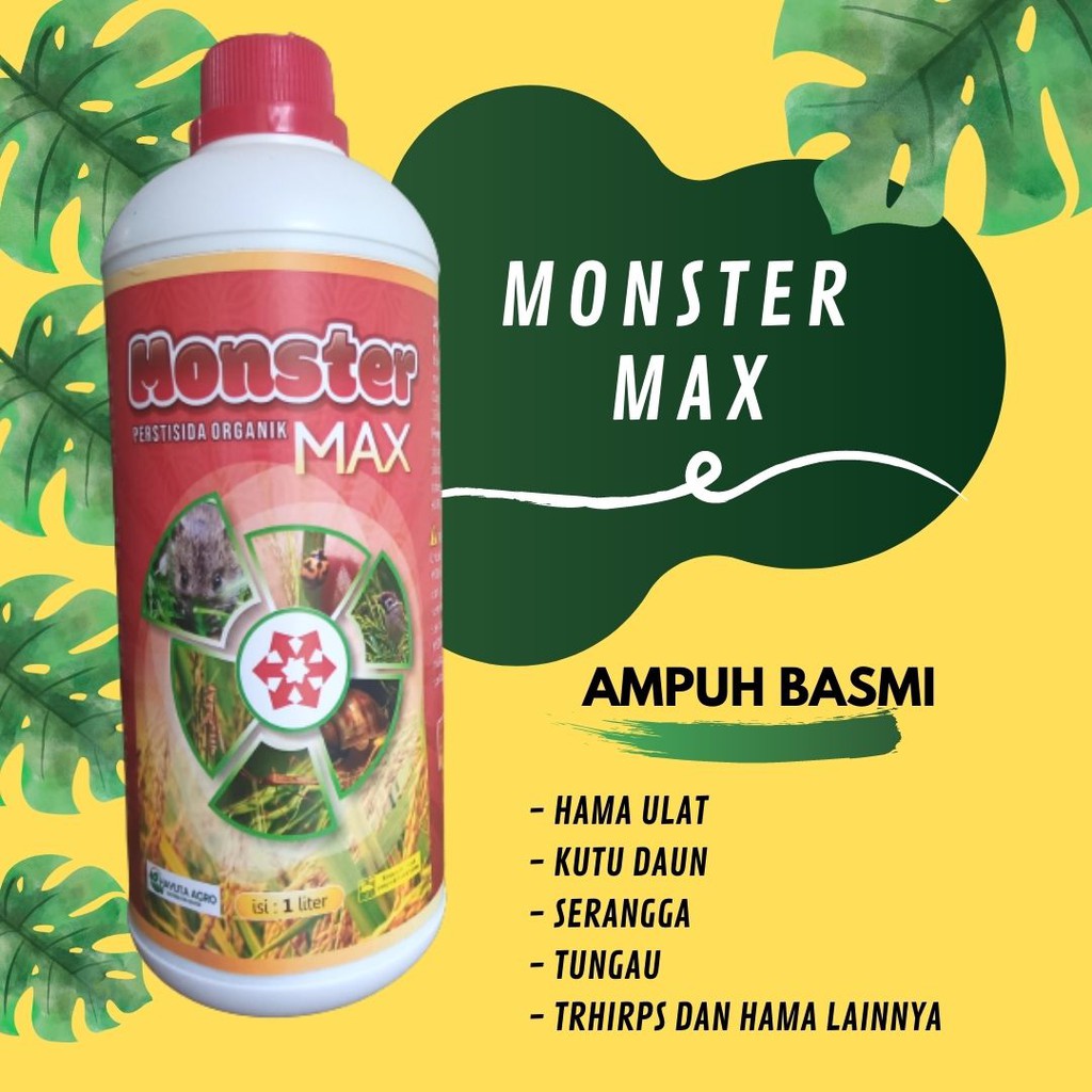 Jual Pestisida Organik Tanaman Hias, MONSTER MAX Ampuh Basmi Hama, Obat ...