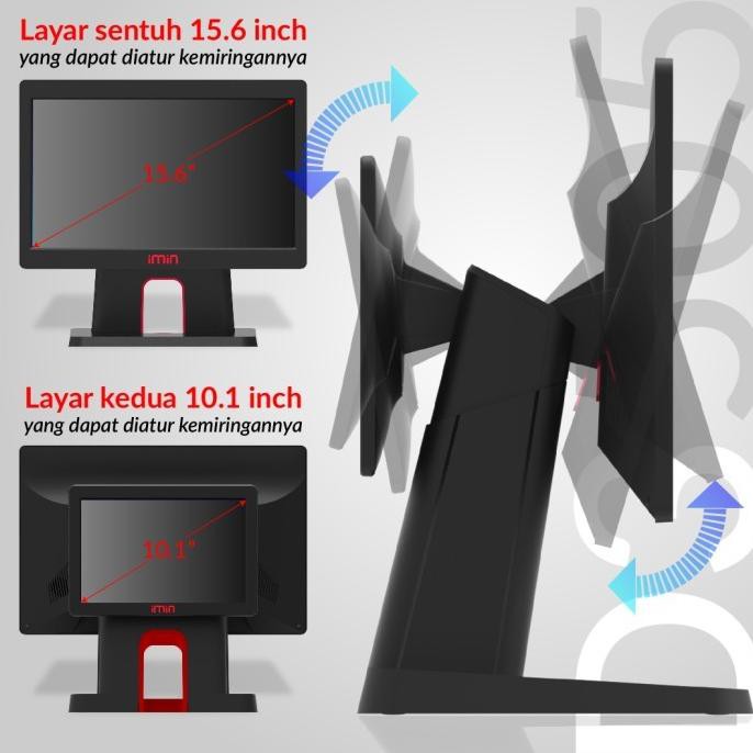 Jual Mesin Kasir Android Desktop Imin D3 505 Paket Printer+Scanner ...