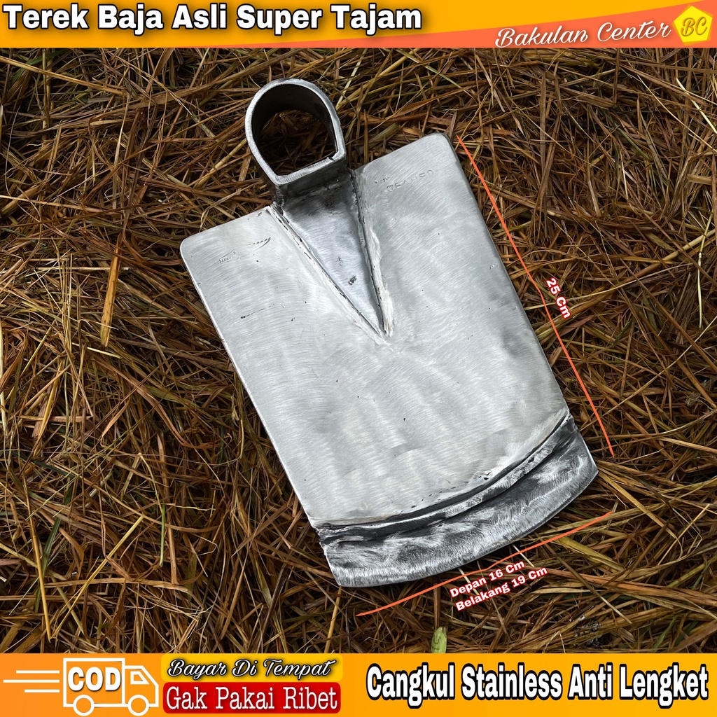 Jual Cangkul Stainless Steel Anti Karat Anti Lengket Super Tajam Pacul ...