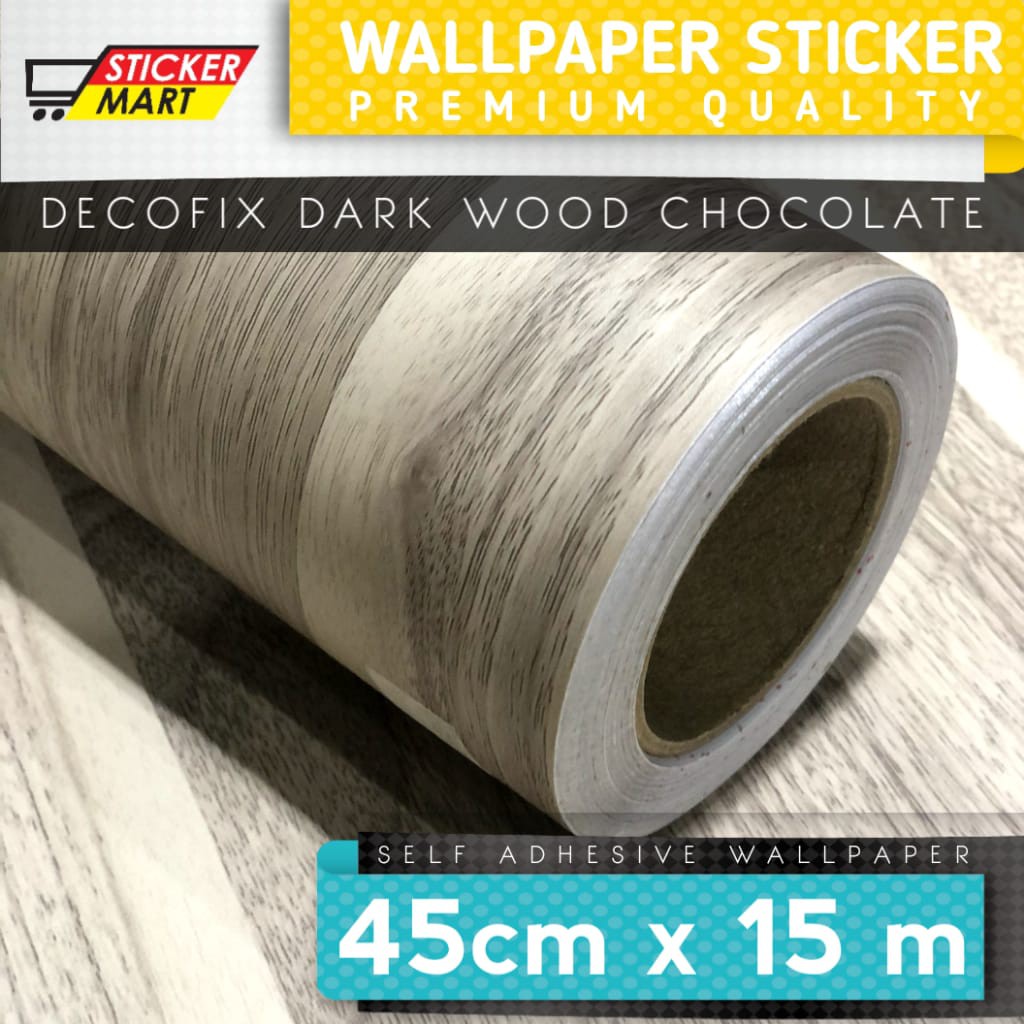 Jual Sticker Kayu Walnut oak abu abu grey wood texture kayu 45cmx50cm ...
