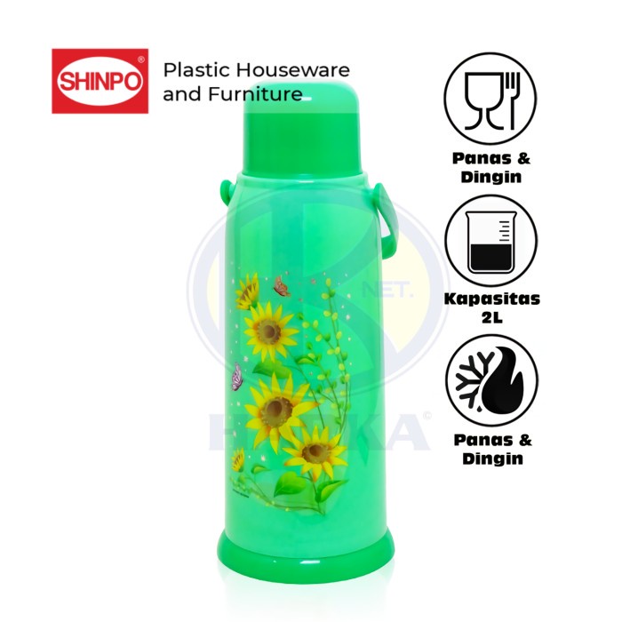 Jual THERMOS 2 Liter VOLCANO Termos AIR SHINPO SIP 511 | Vacum Flask ...