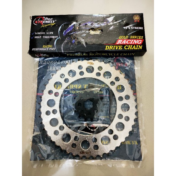 Jual Gear Xtremely rantai Xtremely gold 428HSBT Yamaha R15 vva/Vixion R ...