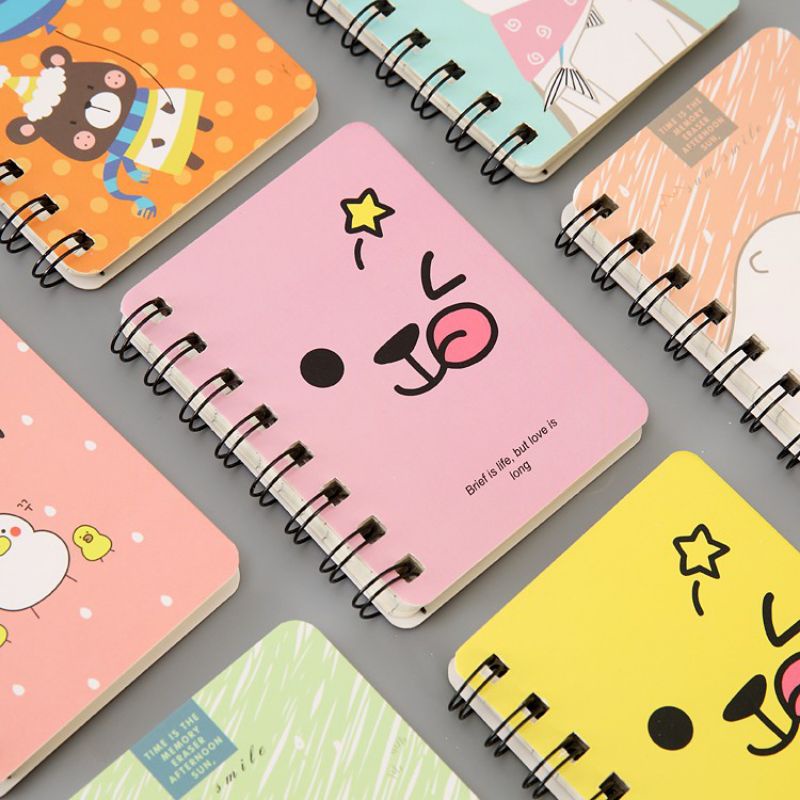 Jual NOTEBOOK RING MOTIF | NOTEBOOK MINI SPIRAL | NOTEBOOK A7 | BUKU ...