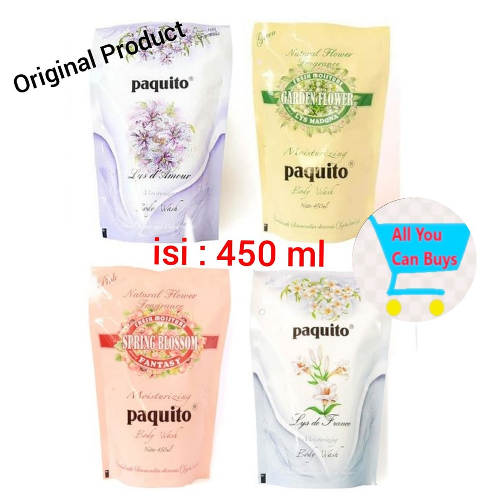 Jual SABUN CAIR BODY WASH PAQUITO VEGETABLE REFILL 450ml - Isi Ulang ...
