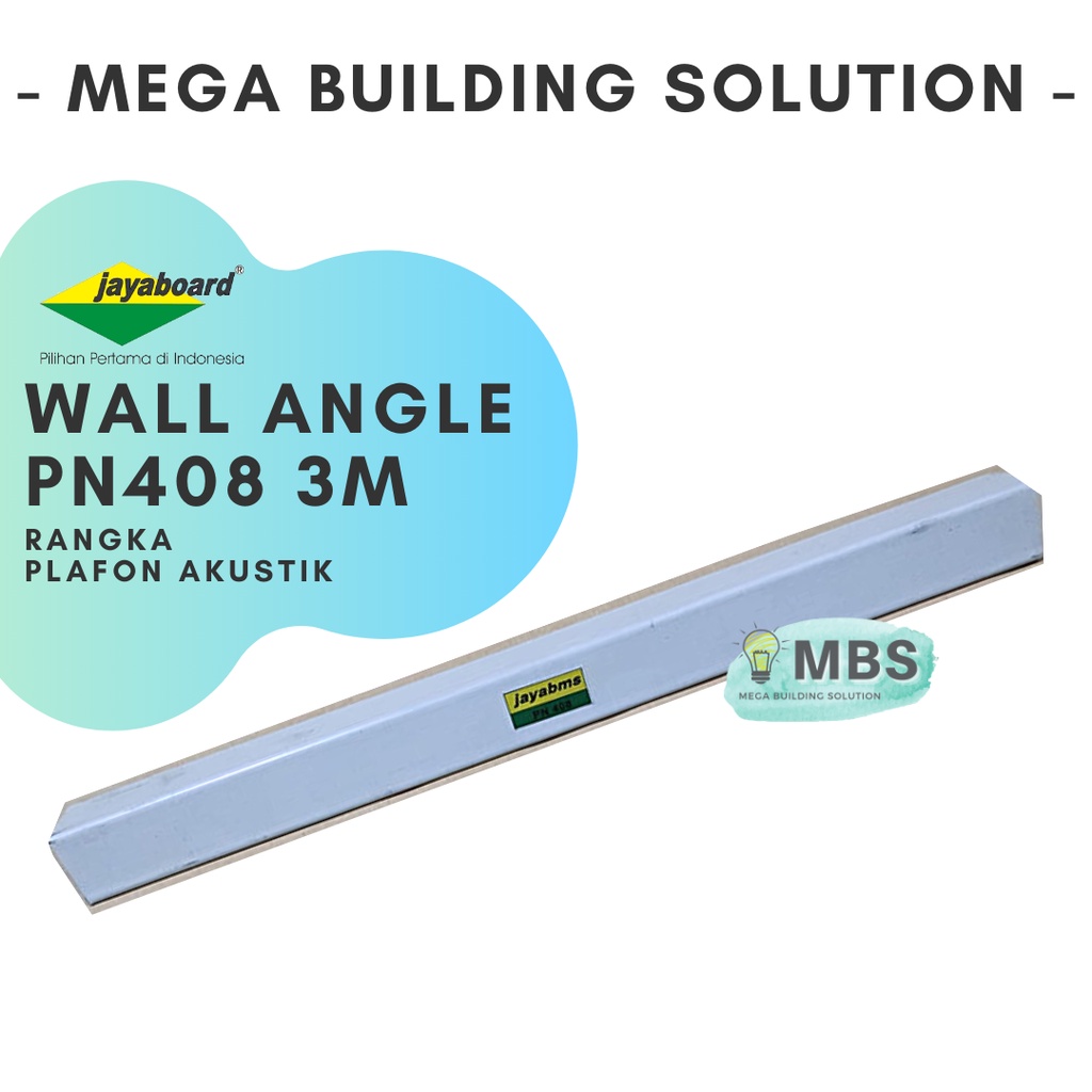Jual Wall Angle Tee PN 408 Jayaboard 3m - Rangka Plafon Jaya Akustik ...