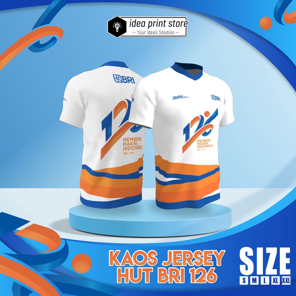 Jual JERSEY DEWASA HUT BRI 126 J BAJU HUT BRI UNISEX IDEAPRINTSTORE ...