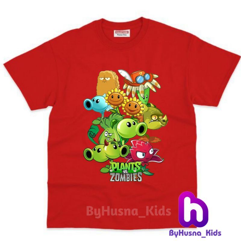 Jual PLANT VS ZOMBIE BAJU ANAK KAOS ANAK PLANTS VS ZOMBIES ATASAN ANAK ...