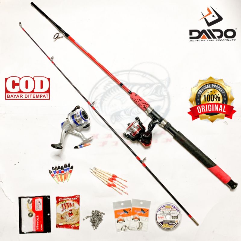 Jual Set Pancing lengkap Daido Fiber solid 16 kg | Shopee Indonesia