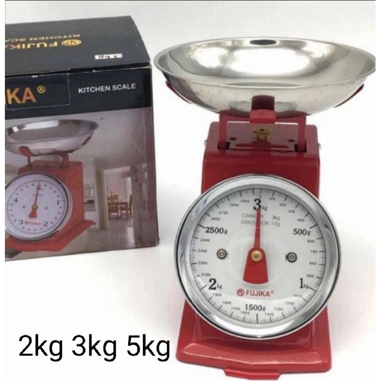 Jual timbangan besi fujika manual 5 kg / timbangan kue / timbangan ...