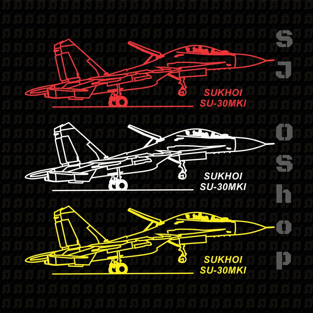 Jual sticker/stiker sukhoi su 30 mantul cahaya | Shopee Indonesia