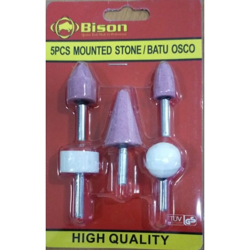 Jual mata bor batu mounted stone set 5 PCs gurinda gerinda grinder batu ...
